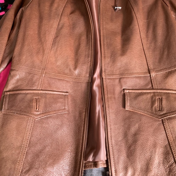 a.n.a | Jackets & Coats | Ana Leather Hooded Coat | Poshmark
